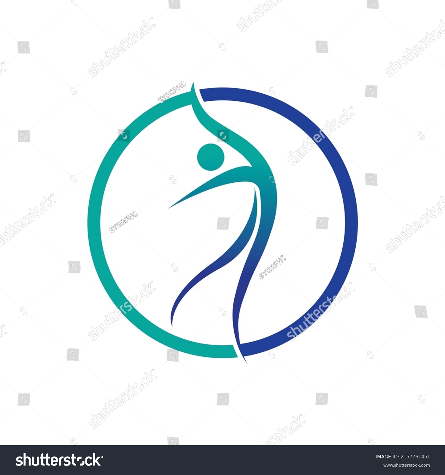 Modern Dance Logo Vector Design Symbol Stock Vector (Royalty Free ...