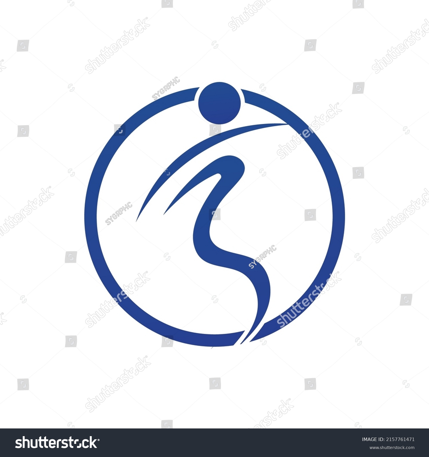 Modern Dance Logo Vector Design Symbol Stock Vector (Royalty Free ...