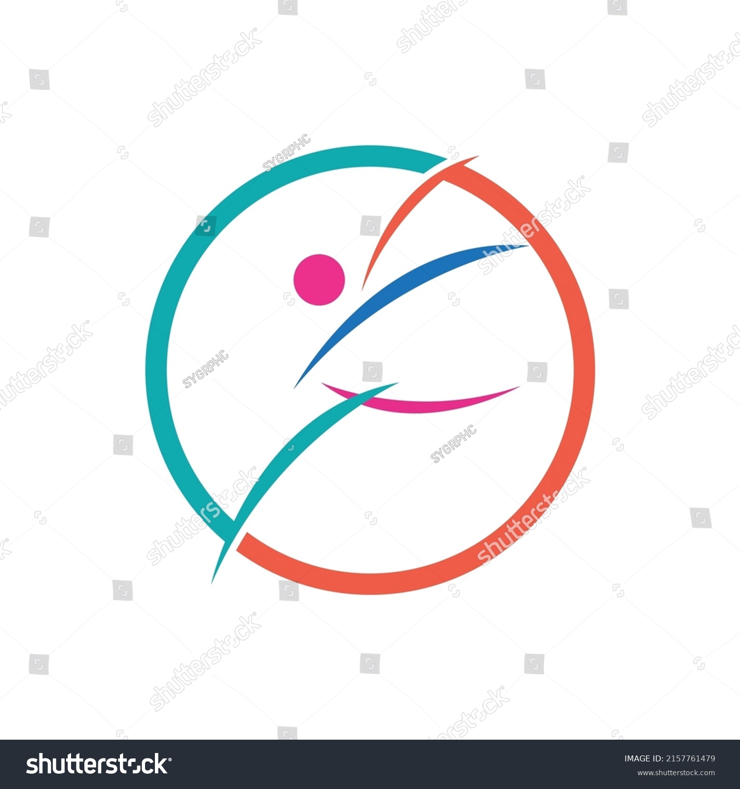 Modern Dance Logo Vector Design Symbol Stock Vector (Royalty Free ...