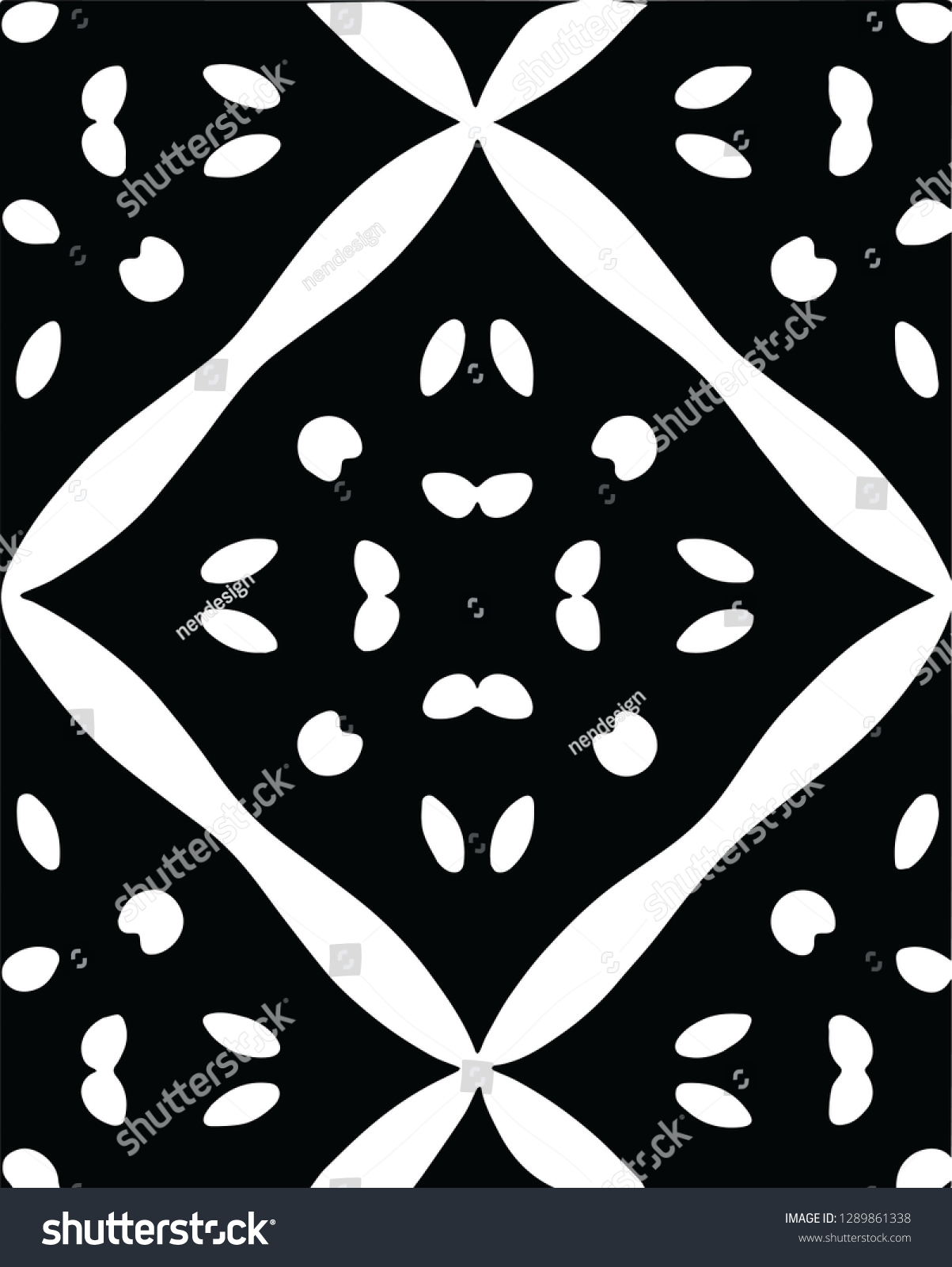 Modern Decorative Shape Tile Texture Vector Stock Vector (Royalty Free ...