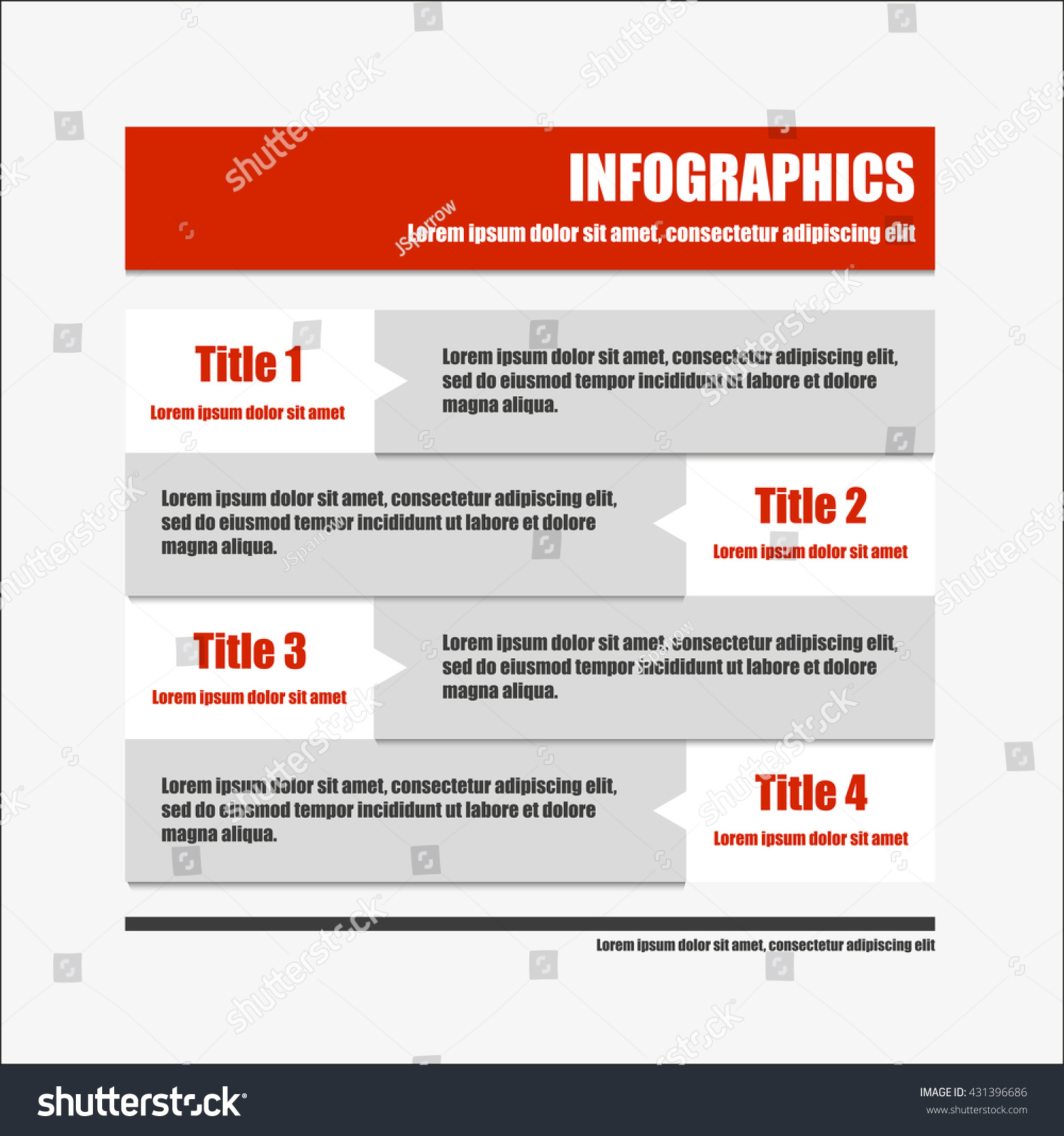 Modern Design Infographics Template Stock Vector (Royalty Free) 431396686