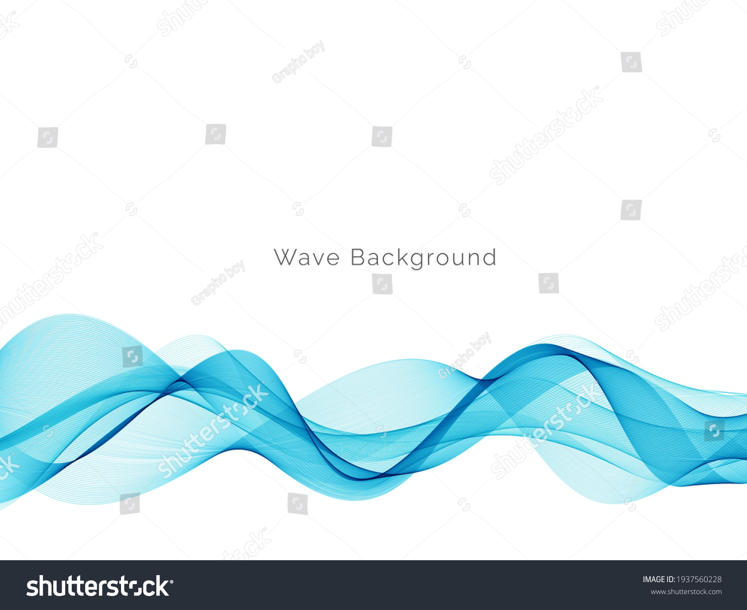 Modern Dynamic Blue Wave Motion Background Stock Vector (Royalty Free ...