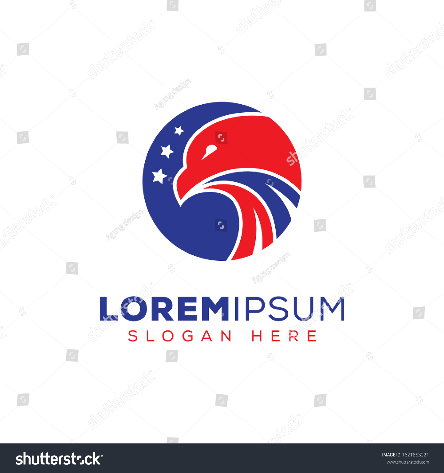 Modern Eagle Army Logo Army Bird Stock Vector (Royalty Free) 1621853221 ...