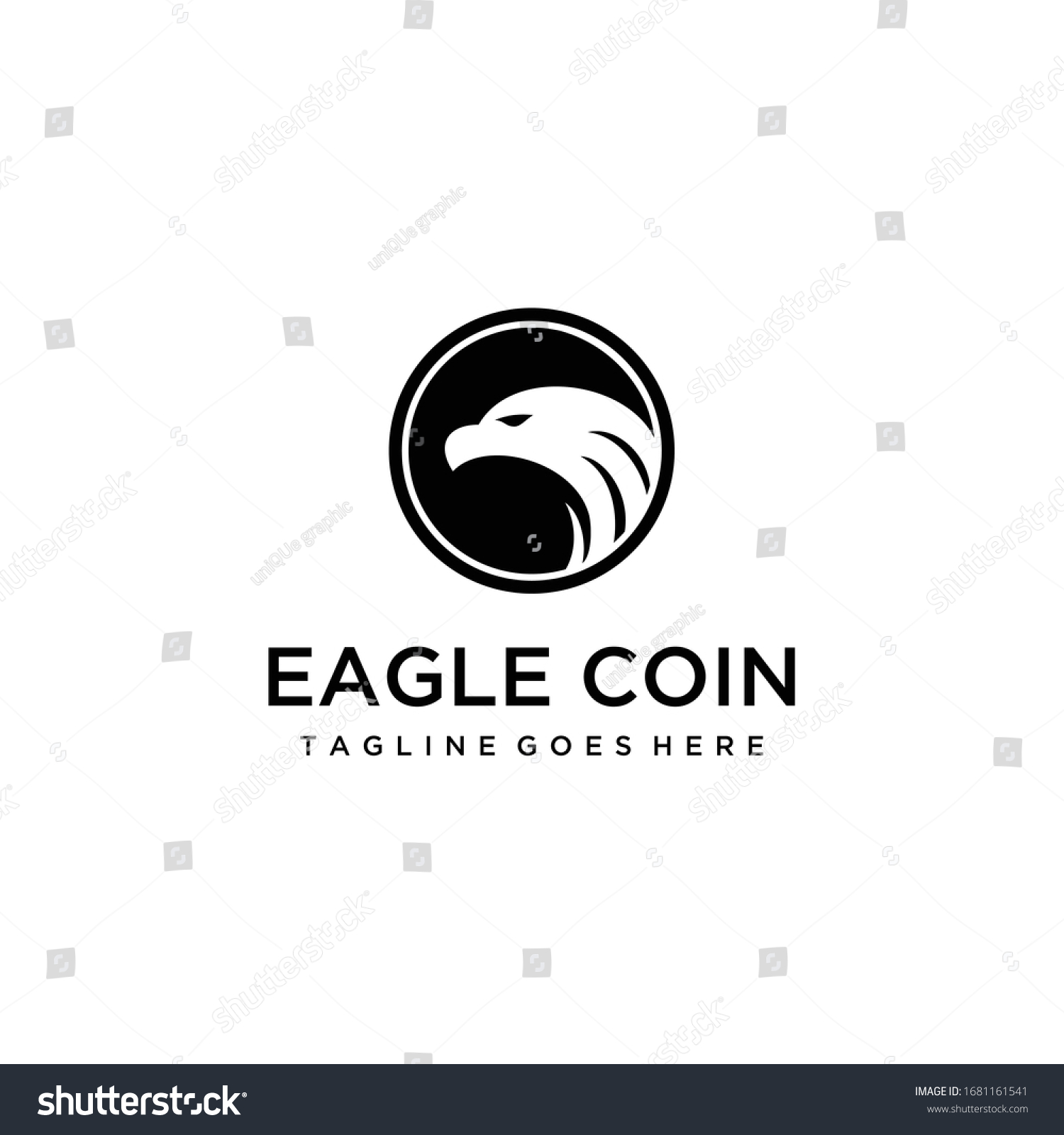 Modern Eagle Logo Vector Icon Template Stock Vector (Royalty Free ...