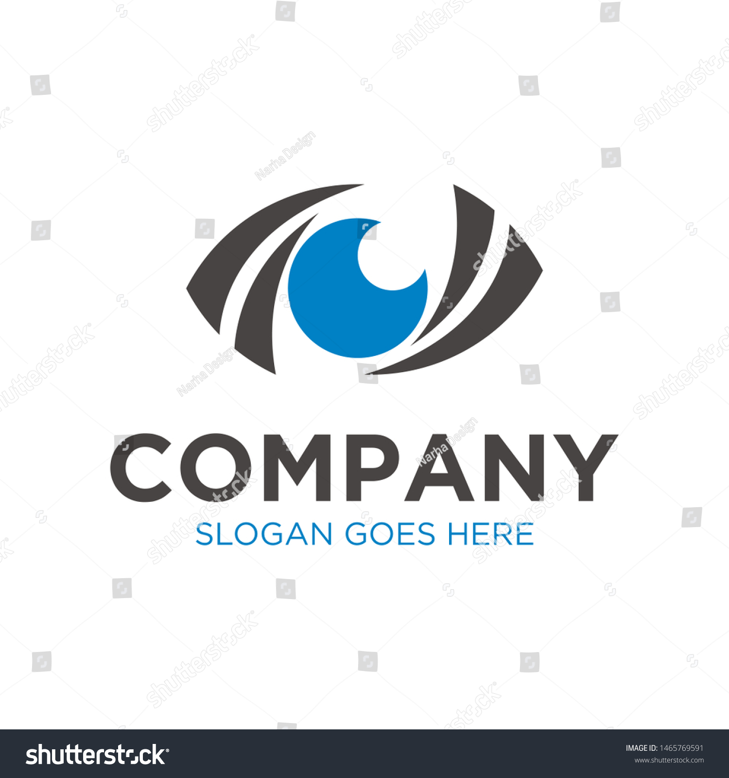 Modern Eye Logo Deisgn Template Stock Vector (Royalty Free) 1465769591 ...