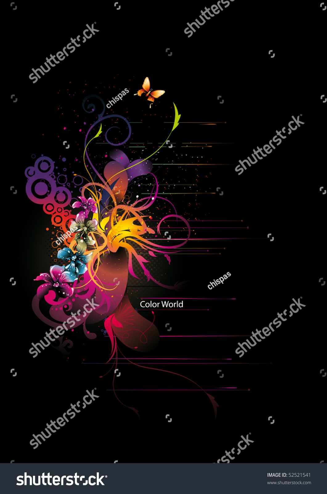 Modern Floral Vector Illustration Stock Vector (Royalty Free) 52521541 ...