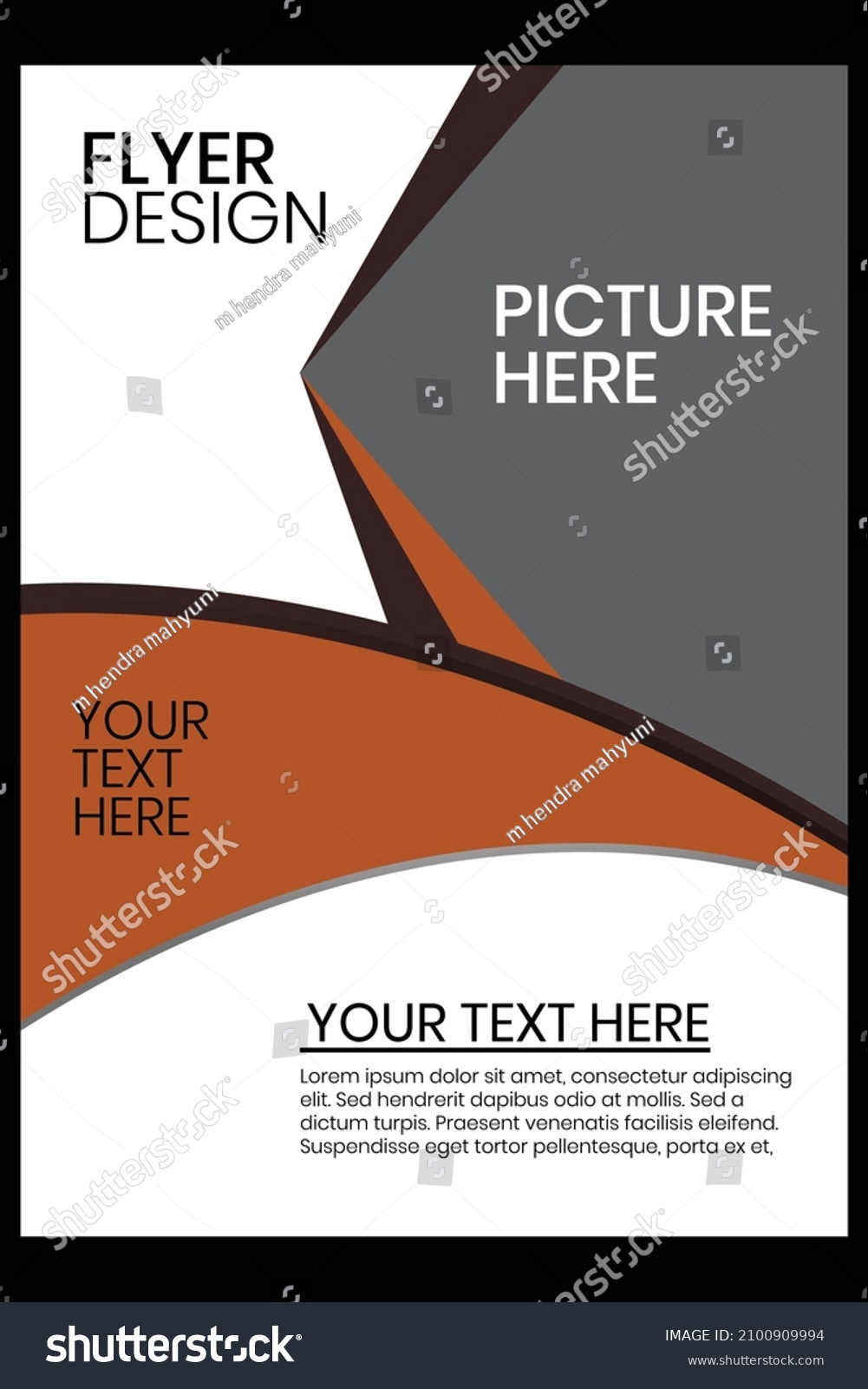 Modern Flyer Corporate Vector Design Stock Vector (Royalty Free ...