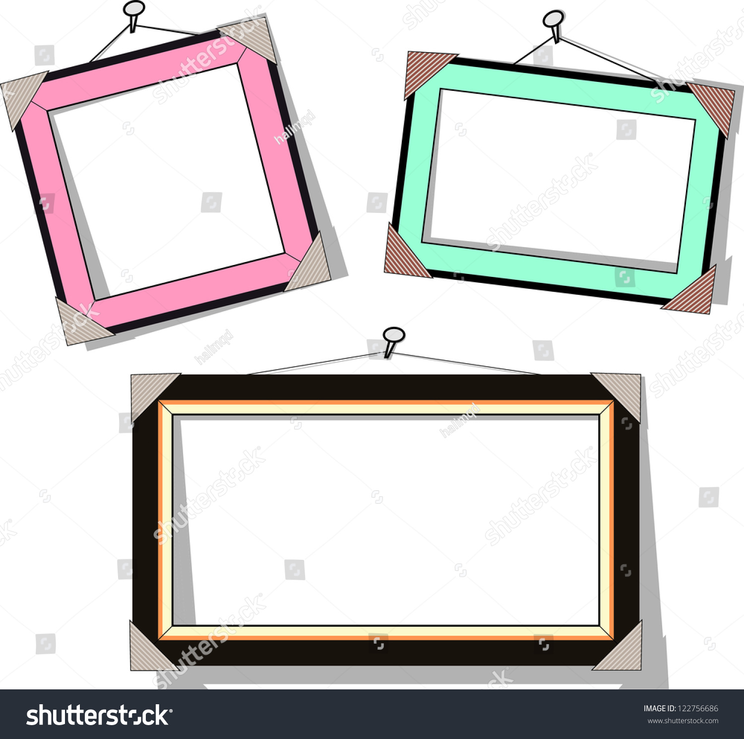 Modern Frame Vector Illustration Stock Vector 122756686 - Shutterstock