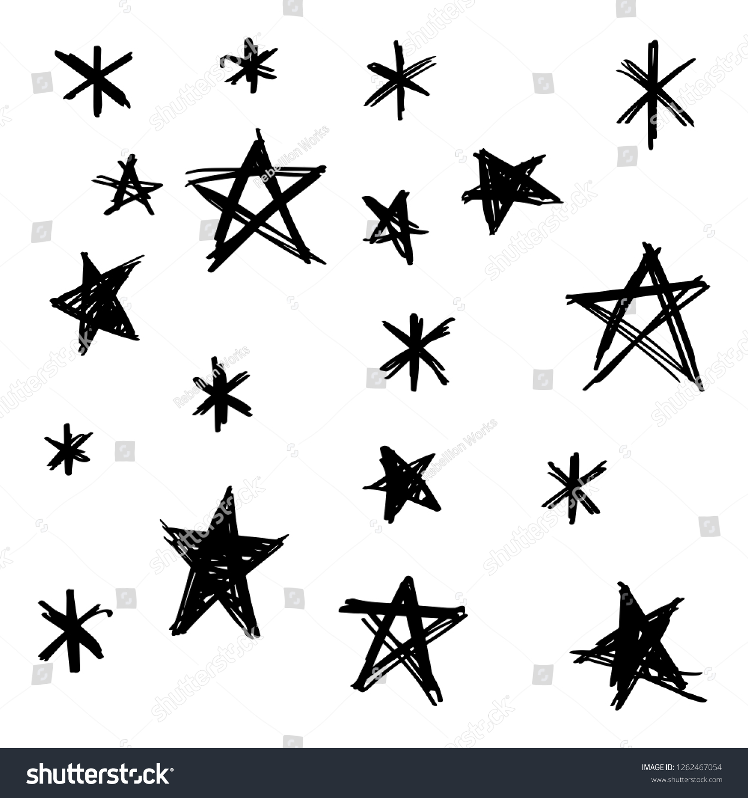 Modern Geometric Star Pattern Vector Star Stock Vector (Royalty Free ...