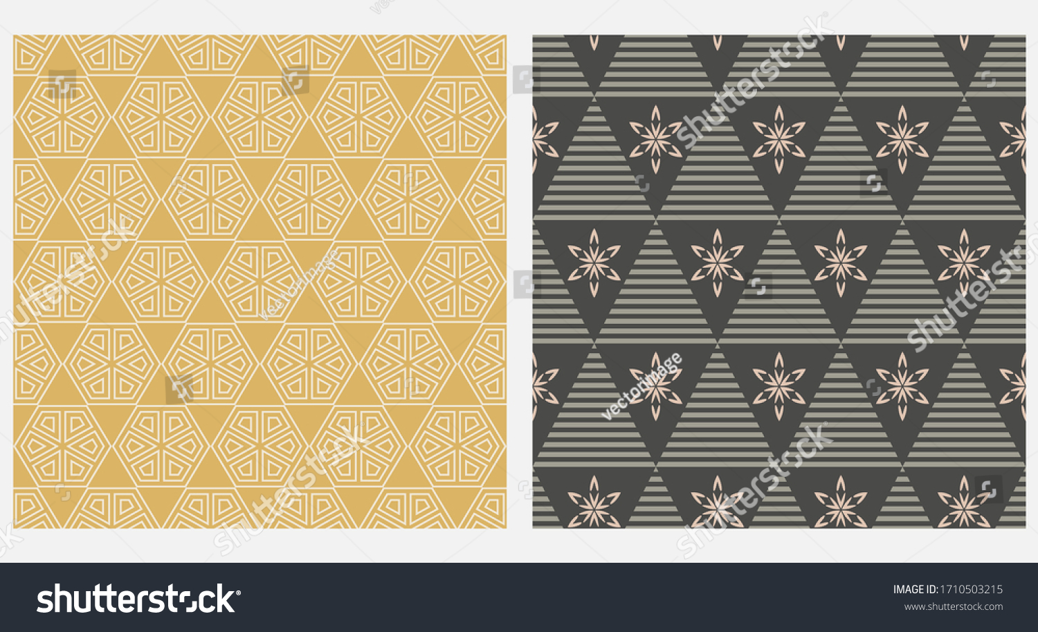 Modern Geometric Textures Patterns Wallpaper Vector Stock Vector ...