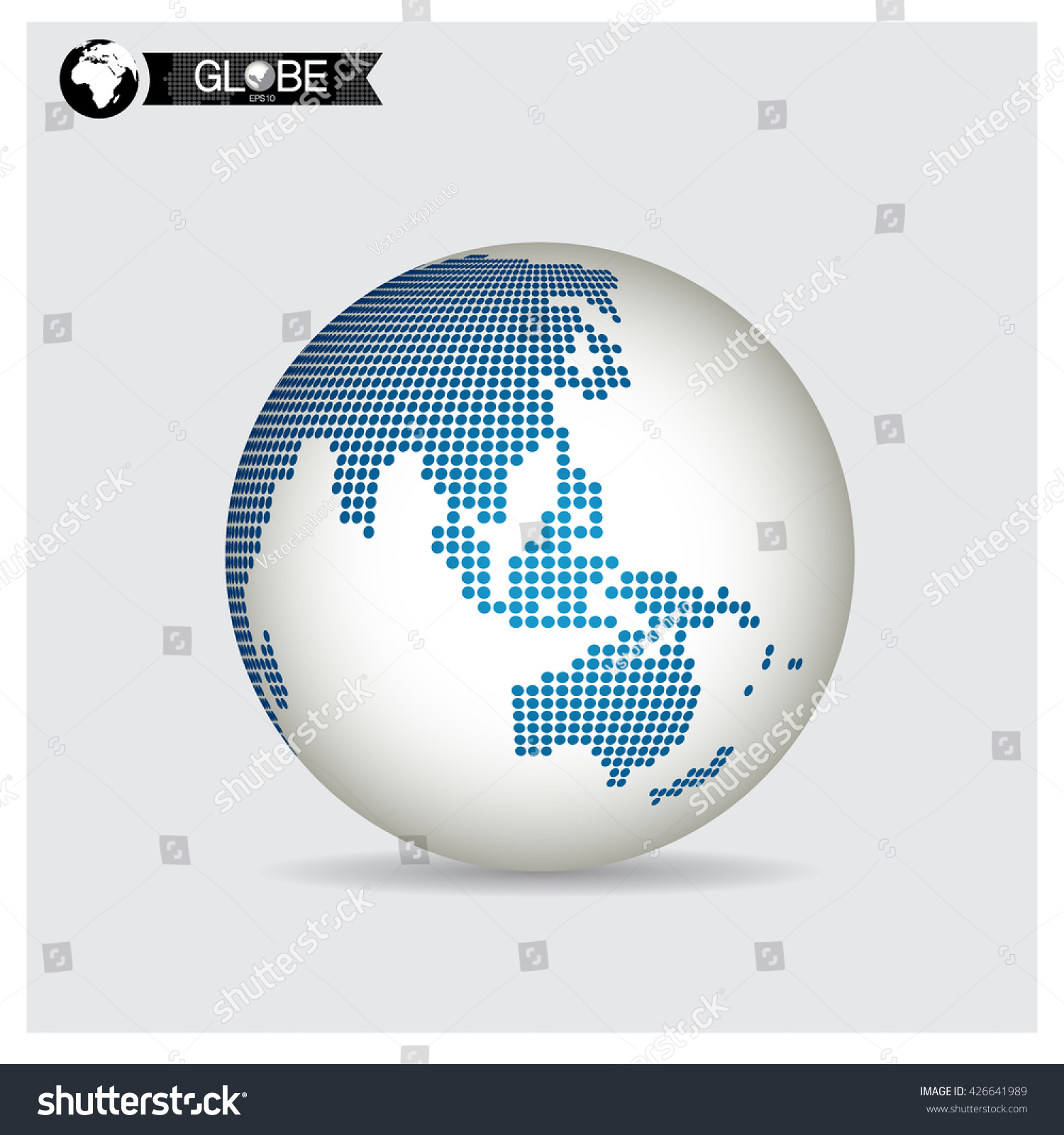 Modern Globe Vector Illustration Stock Vector (Royalty Free) 426641989 ...