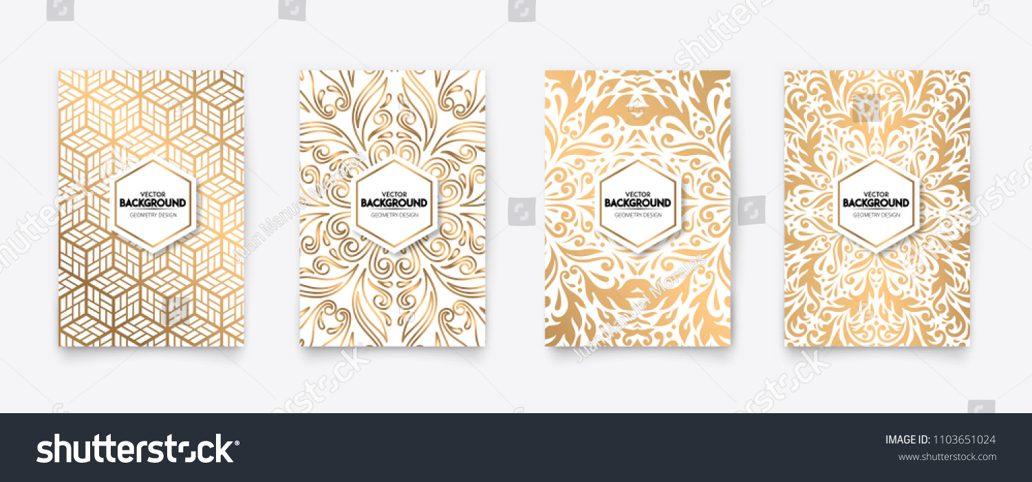 Modern Gold Ornament Style Pattern Texture Stock Vector (Royalty Free ...