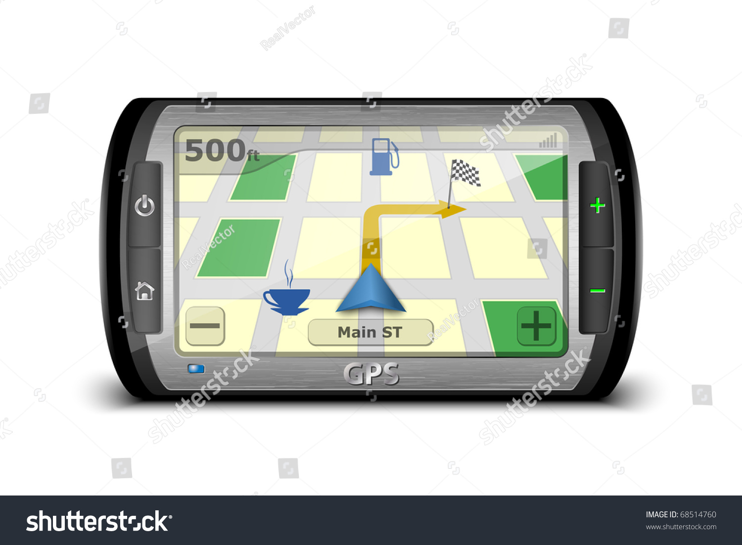 Modern Gps Vector Illustration Stock Vector (Royalty Free) 68514760 ...