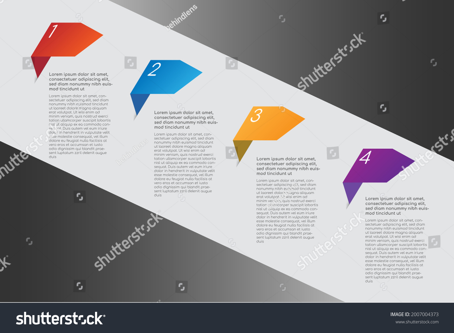 Modern Graphic Template Design Presentation Background Stock Vector ...