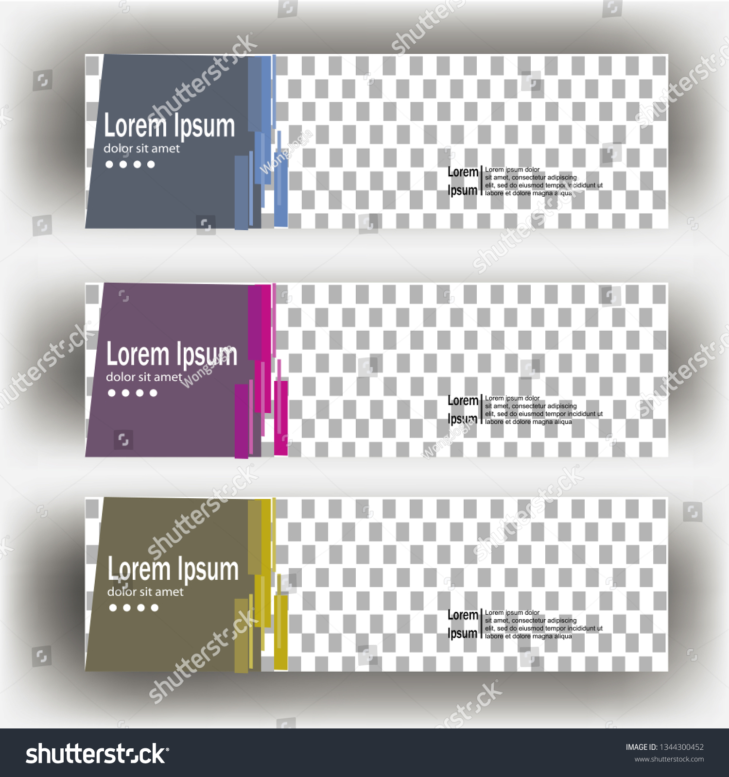 Modern Header Banner Template Illustration Vector Stock Vector (Royalty ...