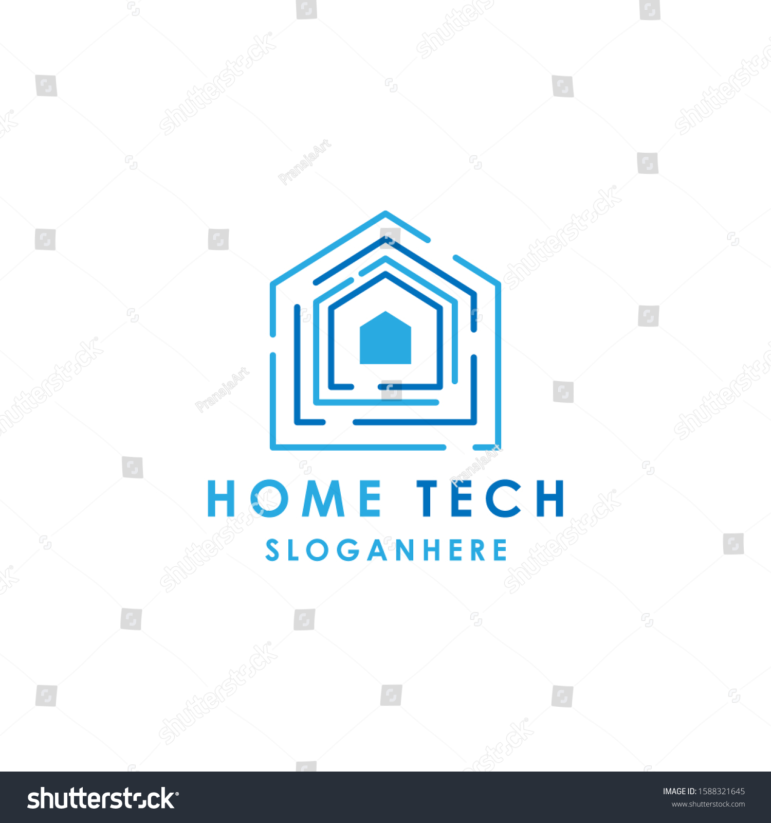 Modern Home Tech Logo Design Vector Stock Vector (Royalty Free) 1588321645 | Shutterstock