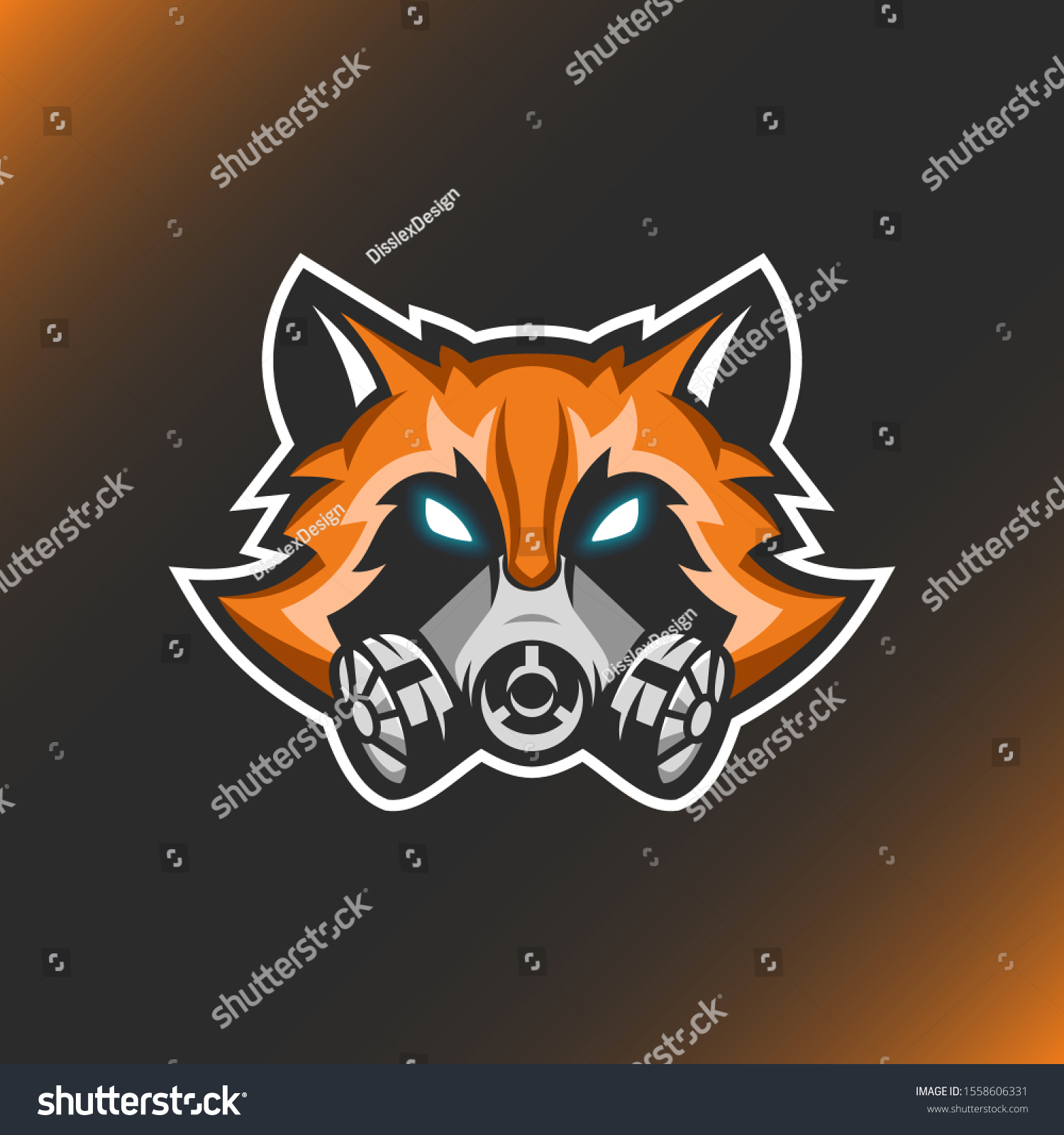 Modern Illustration Vector Fox Logo Template: vector de stock (libre de ...