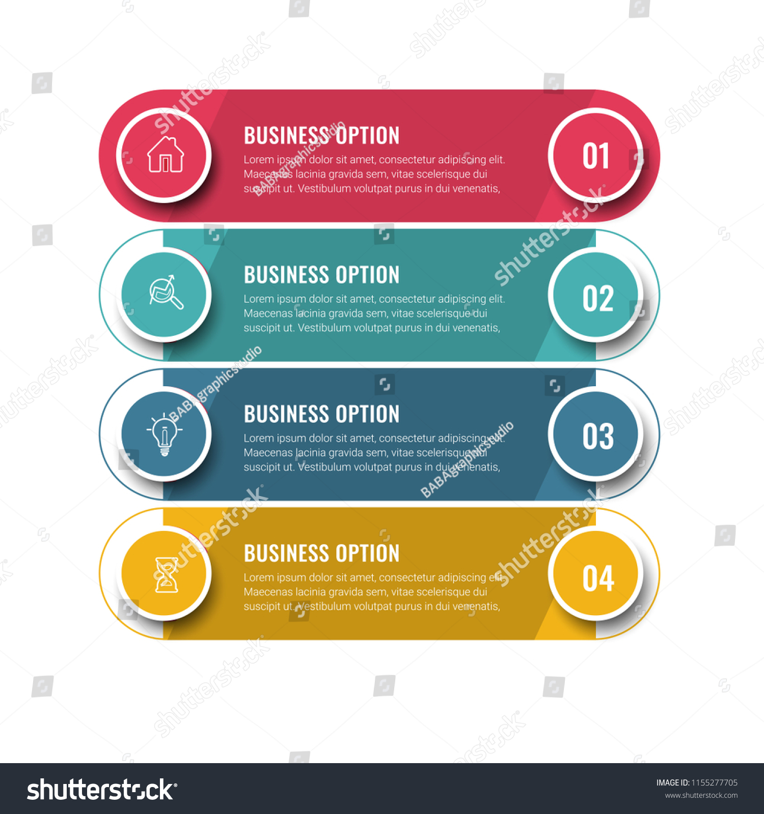 Modern Infographic Choice Template Stock Vector (Royalty Free) 1155277705