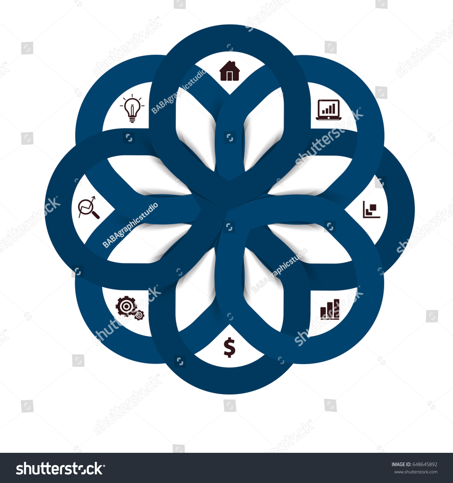 Modern Infographic Connection Templates Stock Vector (Royalty Free ...