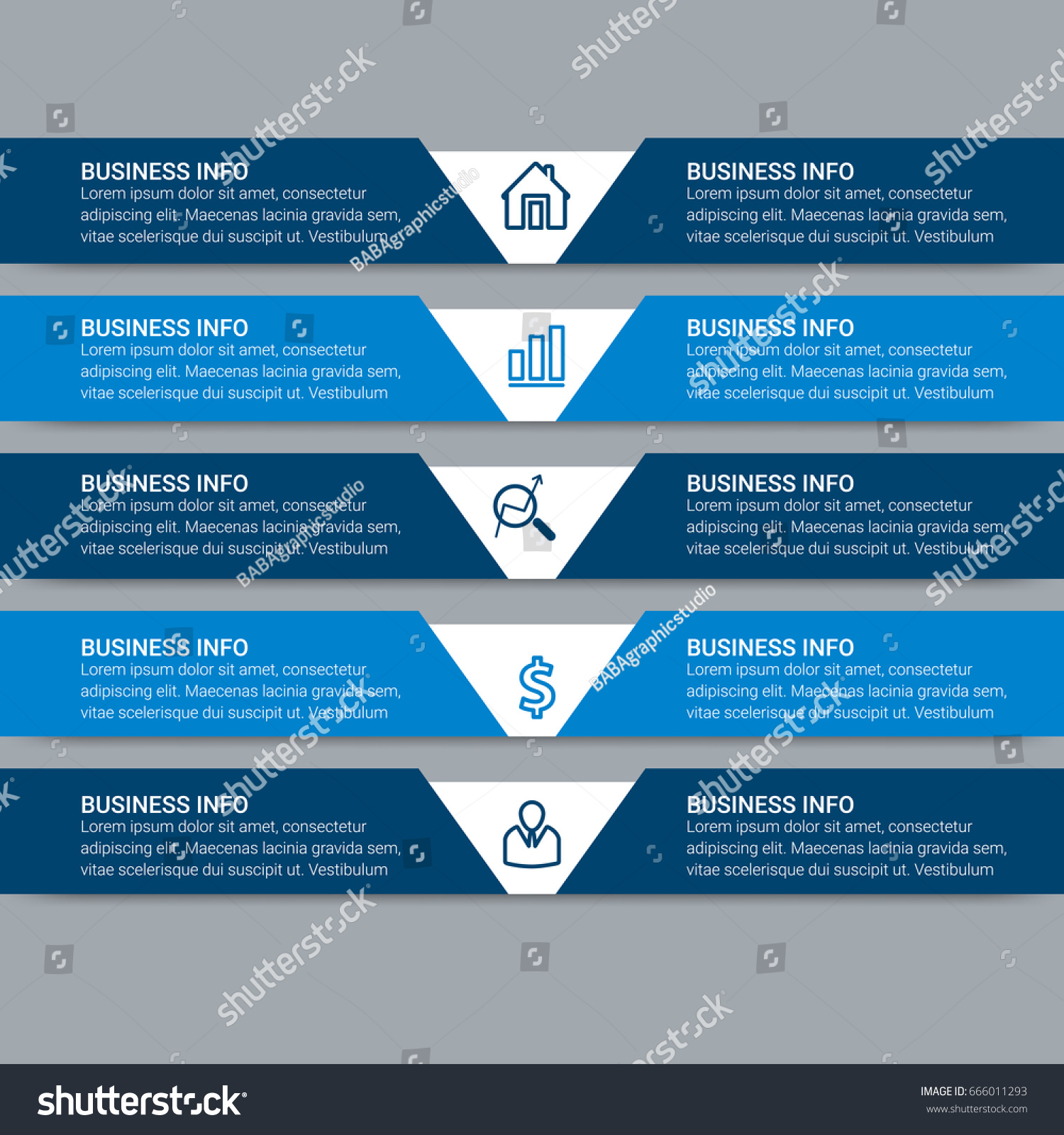 Modern Infographic Paper Template Stock Vector (Royalty Free) 666011293