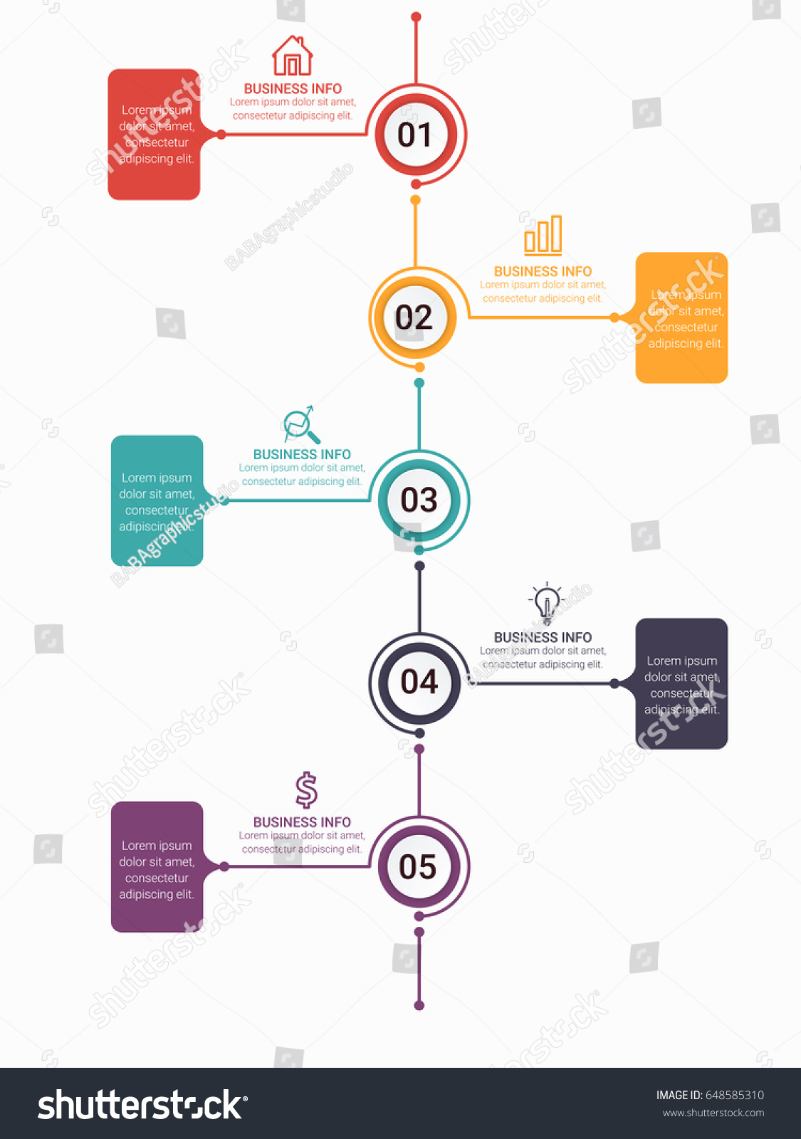 Modern Infographic Timeline Template Stock Vector (Royalty Free ...