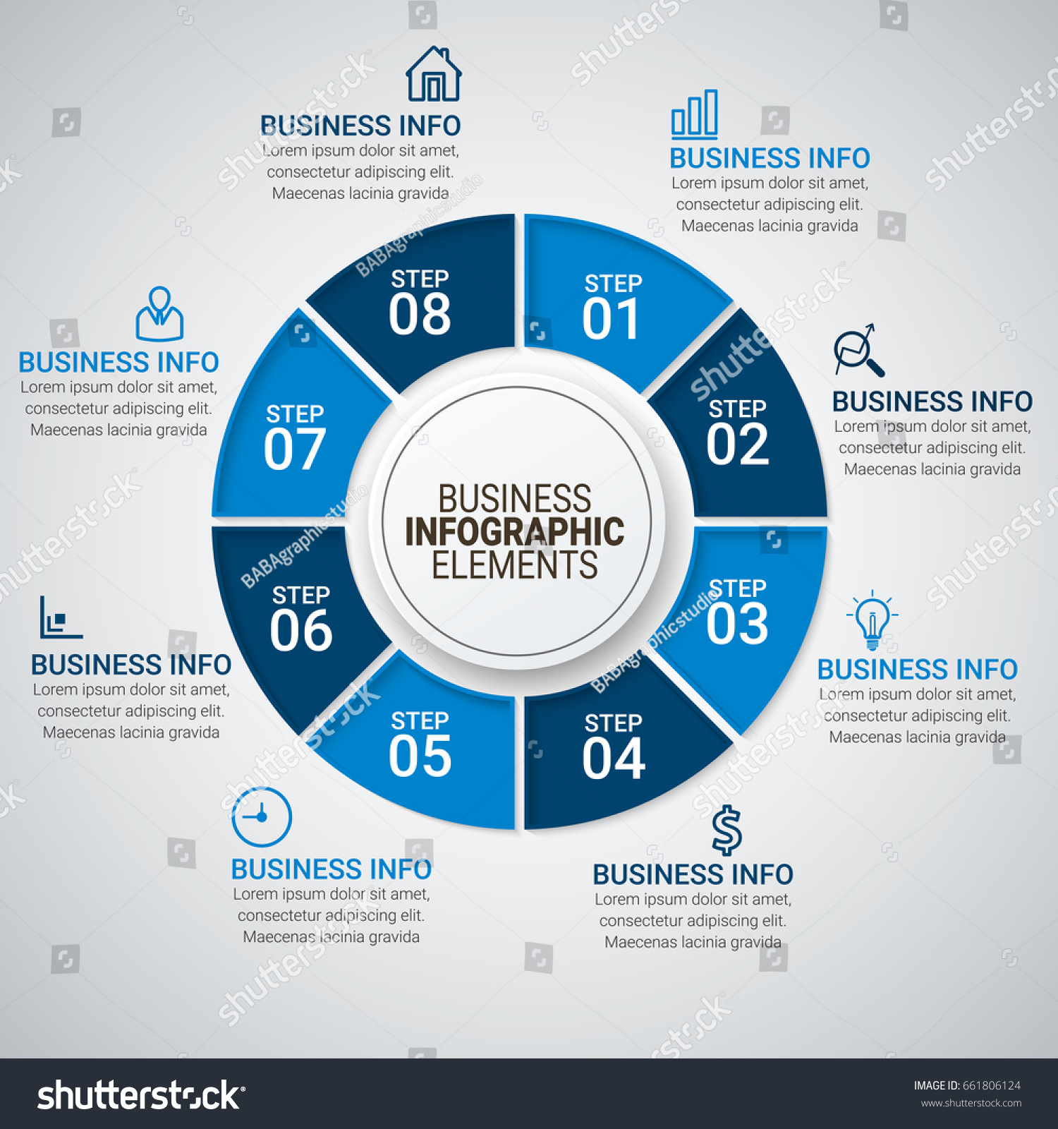 Modern Infographic Timeline Template Stock Vector (Royalty Free) 661806124