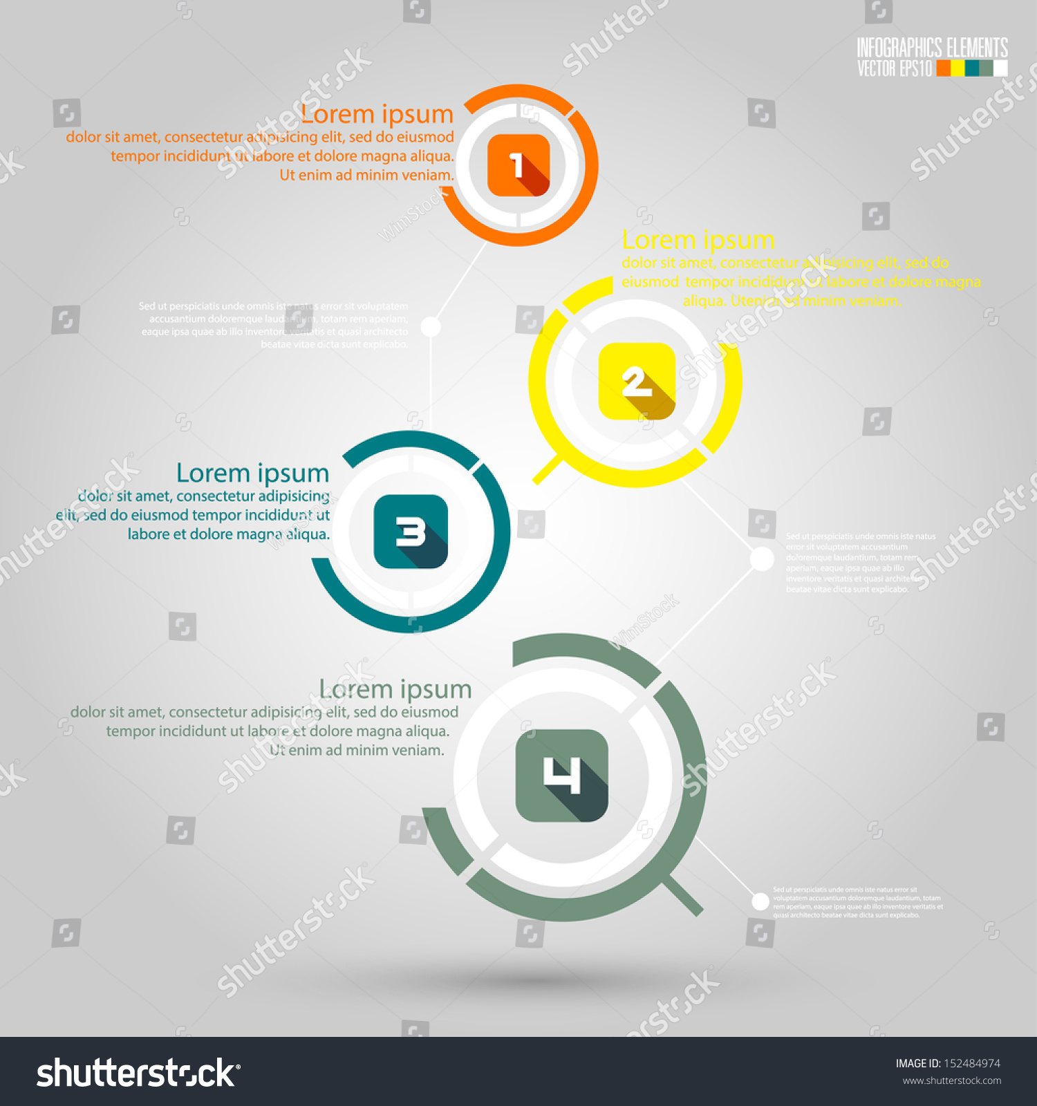 Modern Infographics Template Vector Illustration: เวกเตอร์สต็อก (ปลอด ...