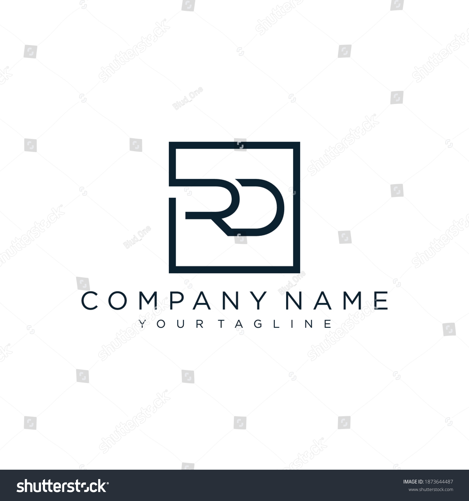 Modern Initial Rd Logo Design Vector Stock Vector (Royalty Free ...