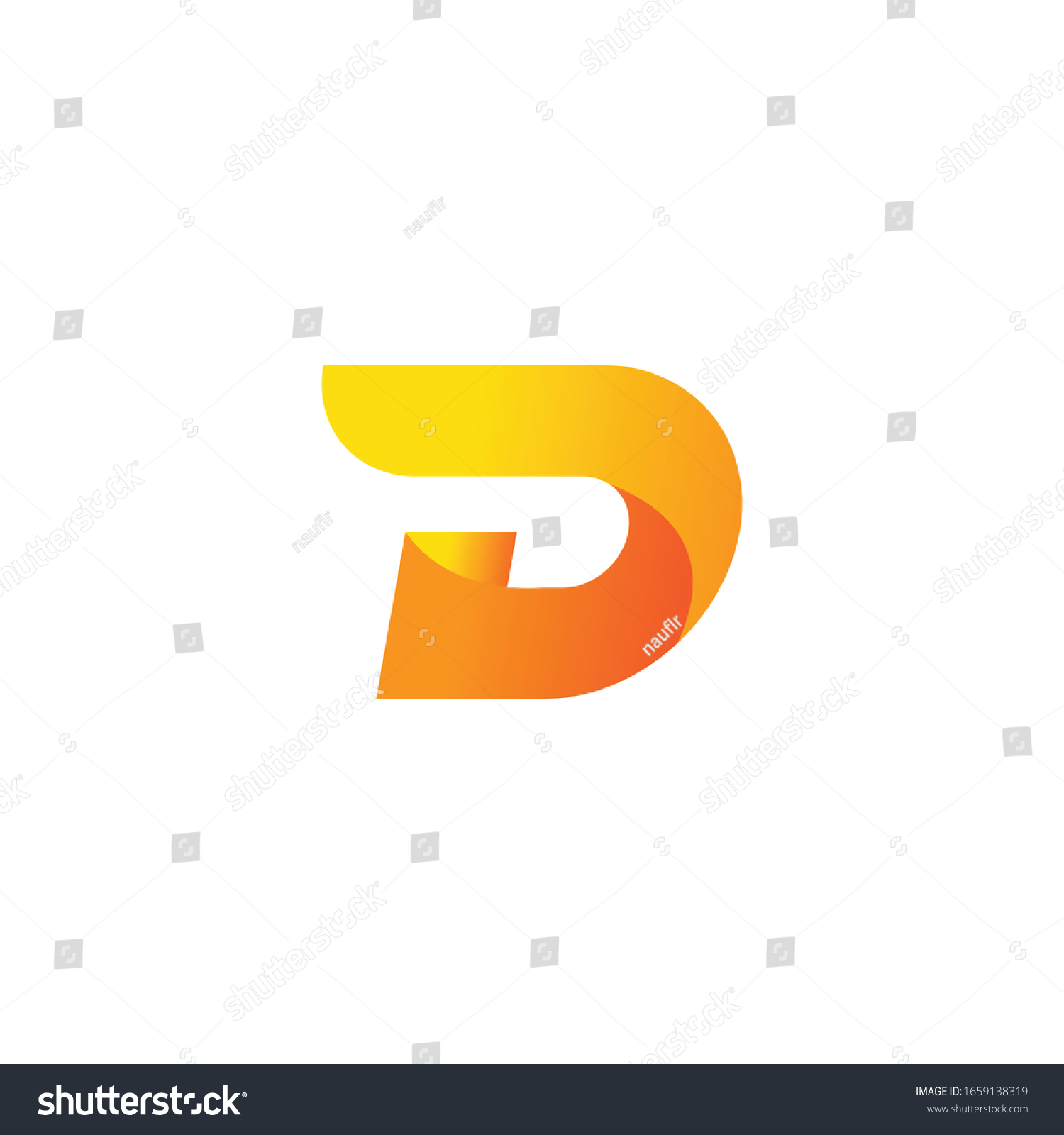 Modern Letter D Logo Icon Vector Stock Vector (Royalty Free) 1659138319