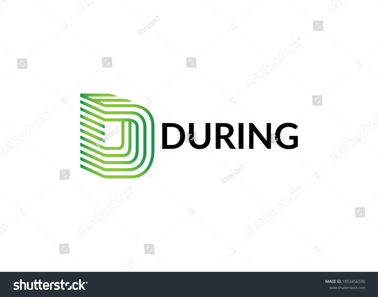 Modern Lettermark D Logo Design Template Stock Vector (Royalty Free ...