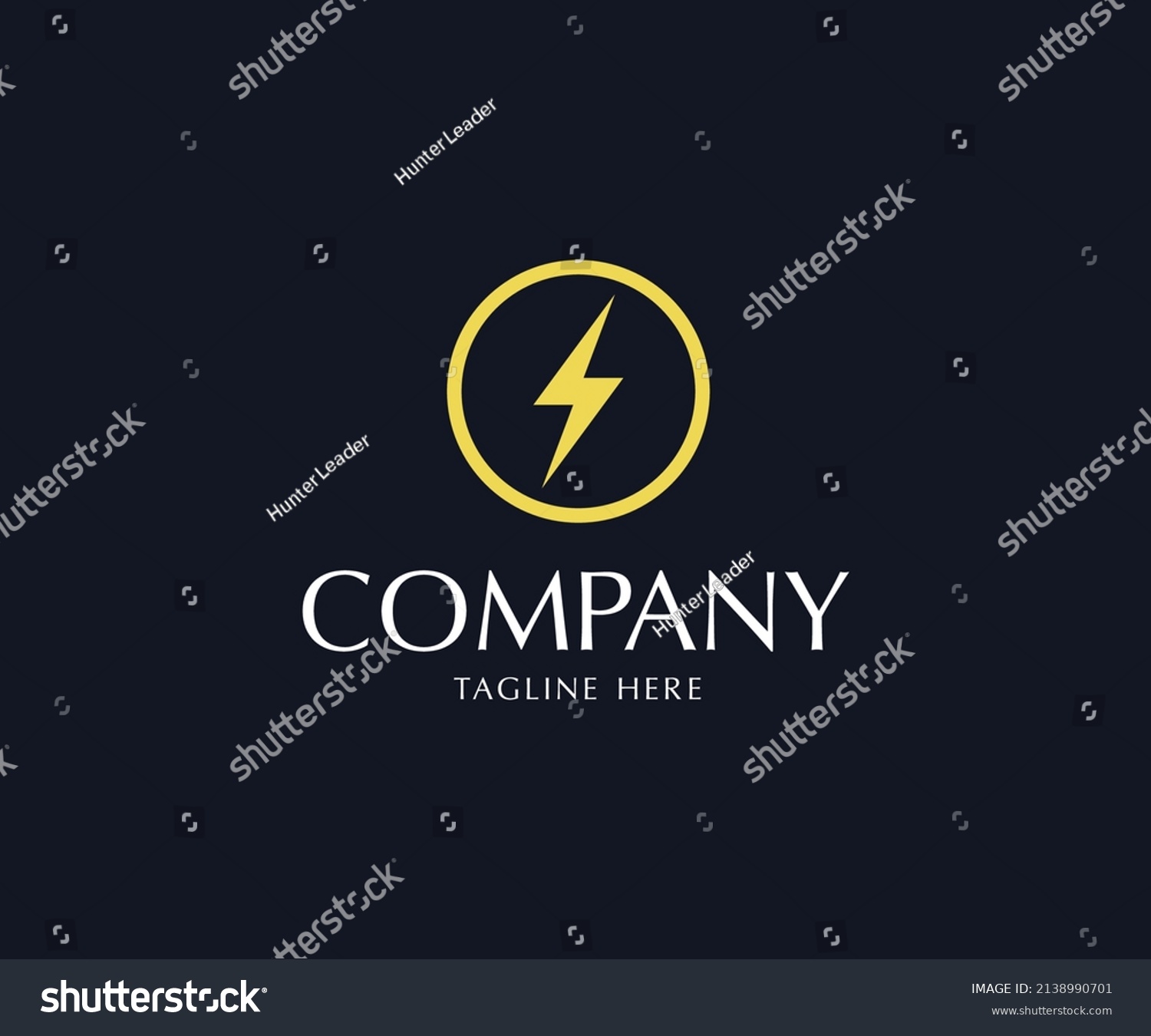 Modern Lightning Electric Power Vector Logo Stock Vector (Royalty Free ...