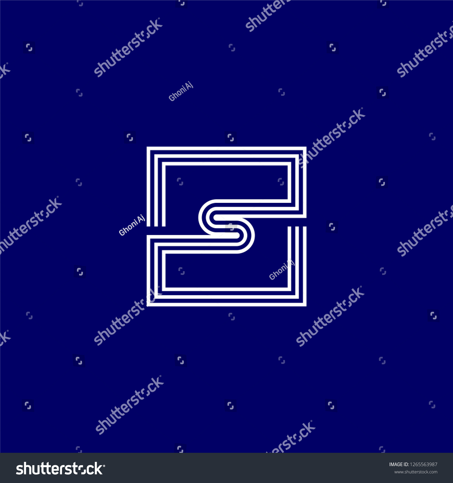 Modern Line Logos Creative Geometric Shapes Stock Vector (Royalty Free ...