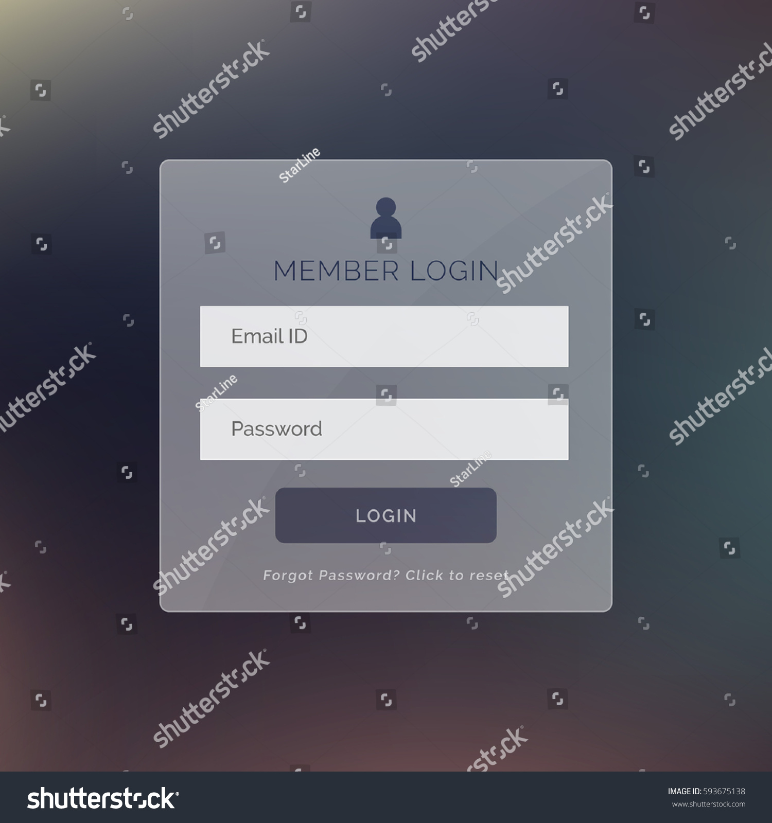 Modern Login Form Ui Design Website Stock Vector (Royalty Free ... Modern Login Form Ui Design Website Stock Vector (Royalty Free ...