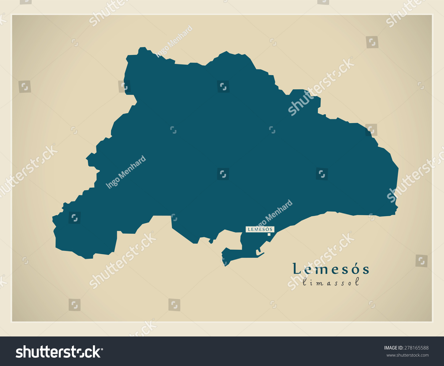 Modern Map Lemesos Cy Stock Vector (Royalty Free) 278165588 | Shutterstock