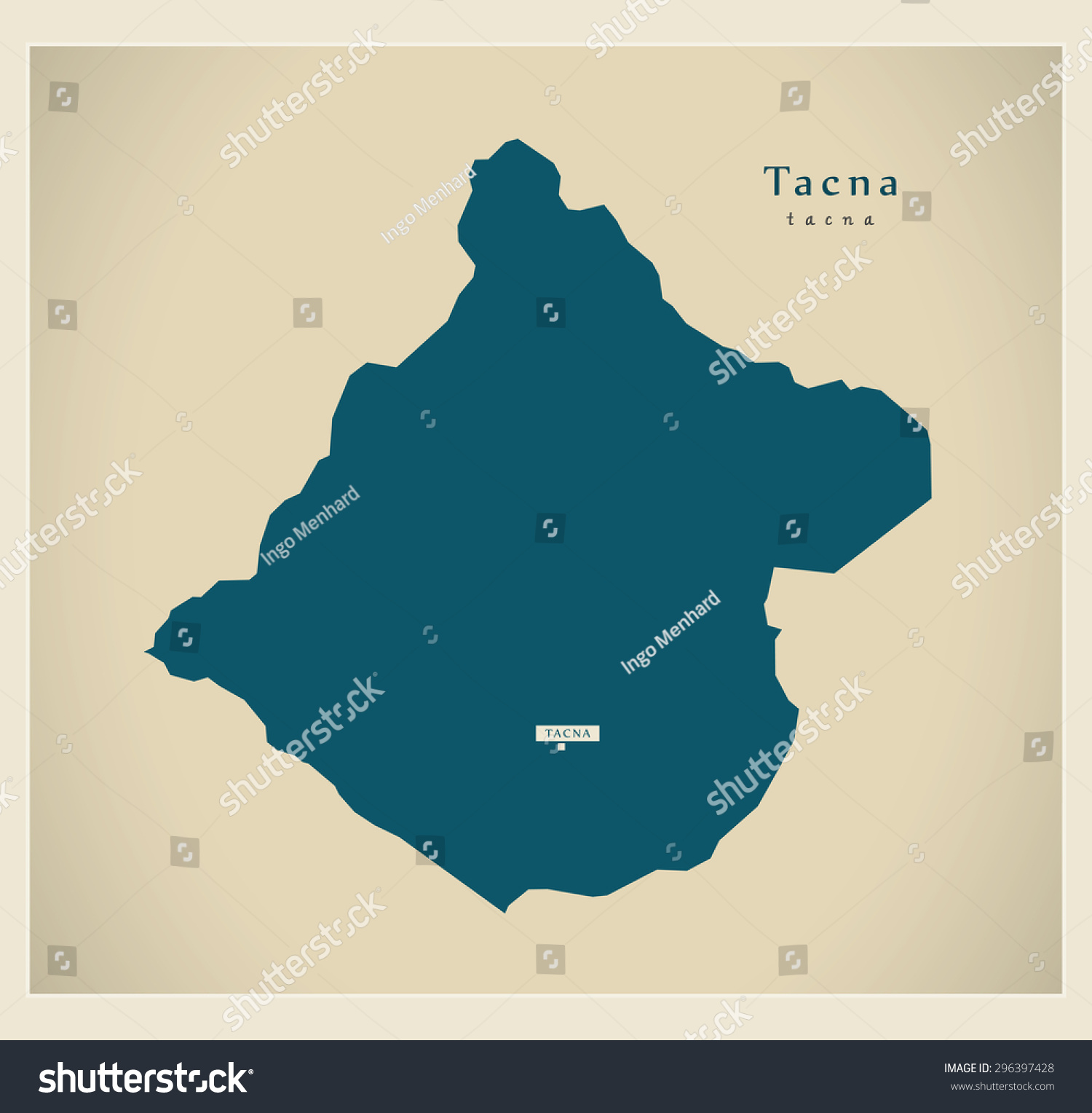 Modern Map Tacna Pe Stock Vector (Royalty Free) 296397428 | Shutterstock