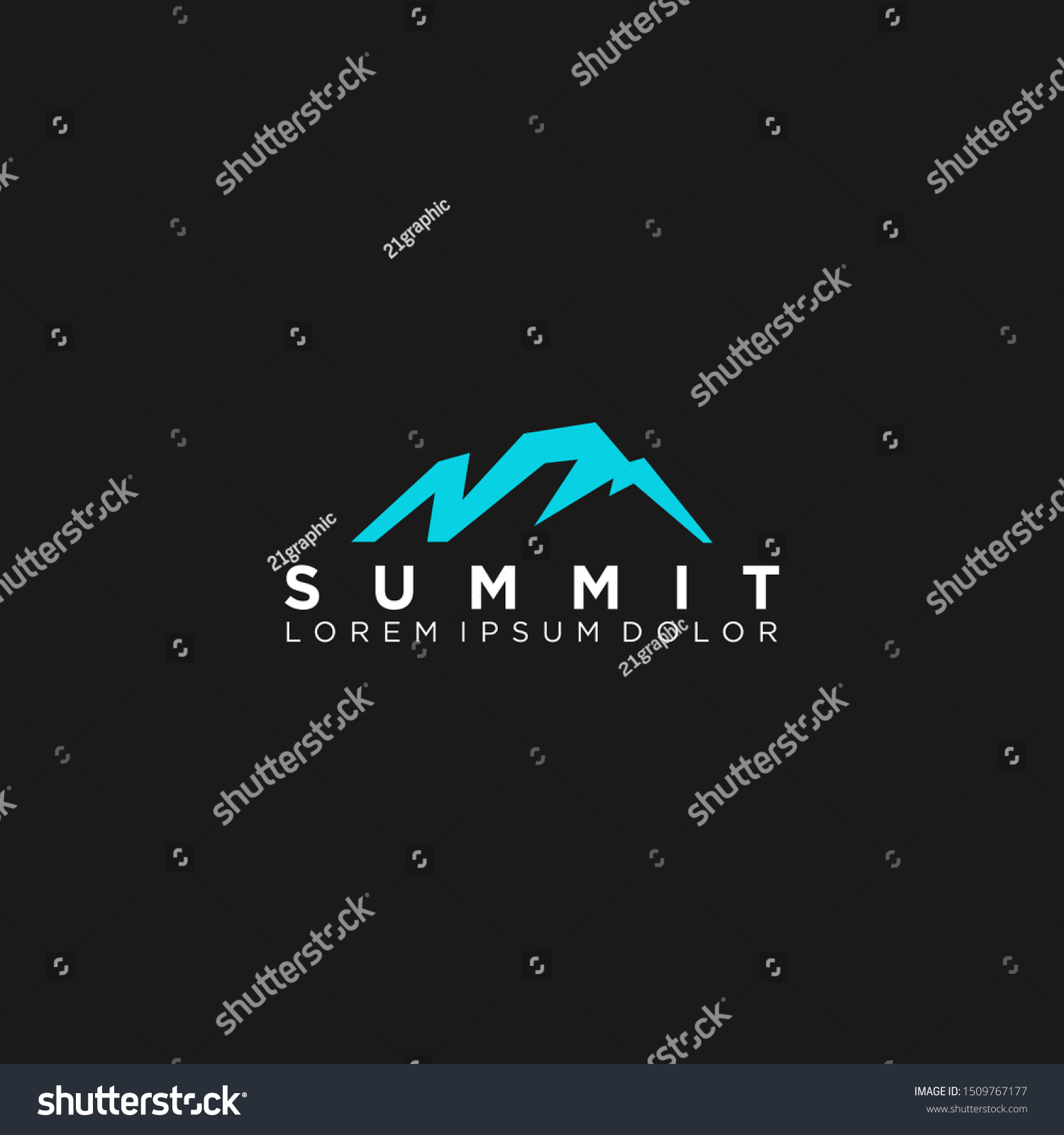 Modern Mountain Logo Design Technology Stock Vector (Royalty Free ...