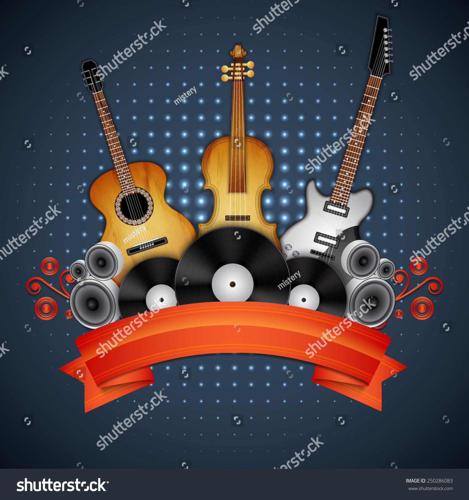 Modern Music Background Eps10 Vector Stock Vector (Royalty Free ...