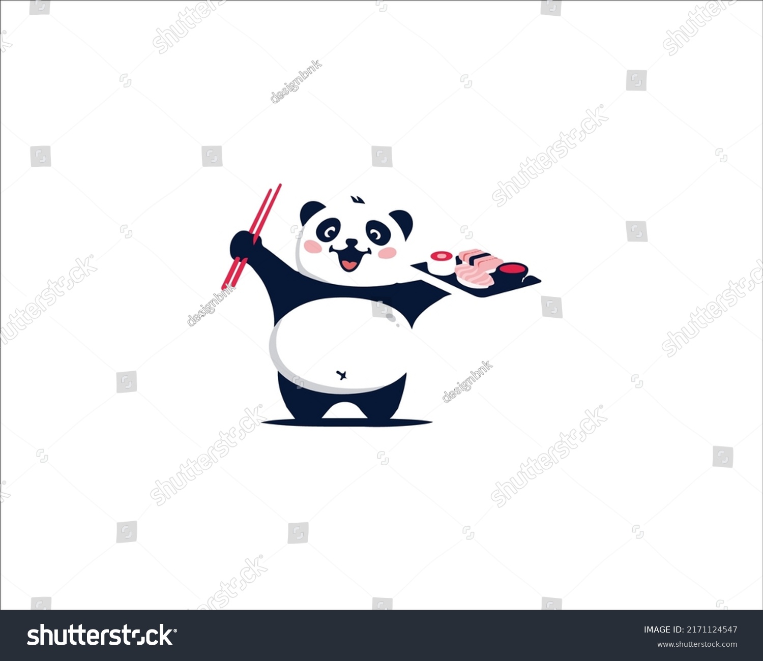 Modern Panda Chef Logo Design Stock Vector (Royalty Free) 2171124547 ...