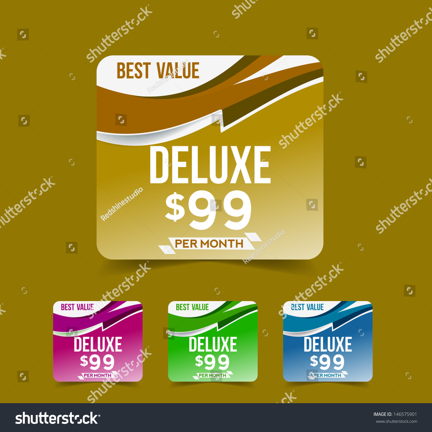 Modern Price Menu Design Template: vector de stock (libre de regalías ...