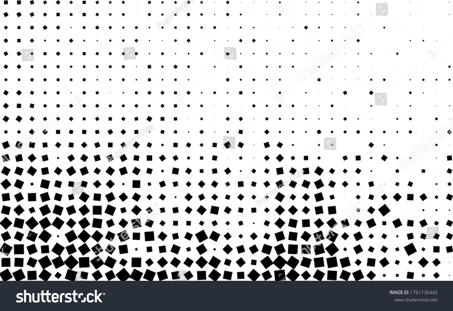 Modern Random Pixel Pattern Template Monochrome Stock Vector (Royalty ...