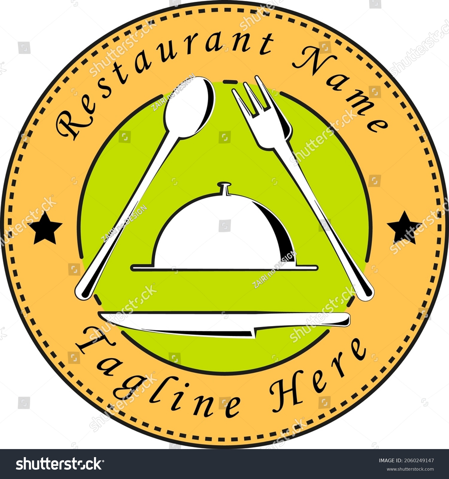 Modern Restaurant Logo By Vector Design Stock Vector (Royalty Free ...