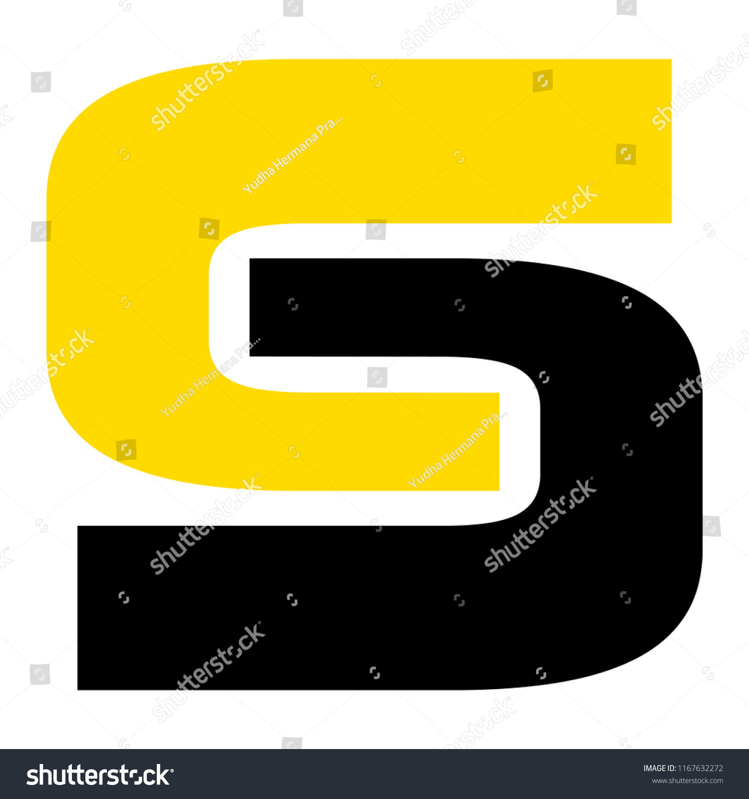 Modern S 5 Logo Desain Stock Vector (Royalty Free) 1167632272 ...