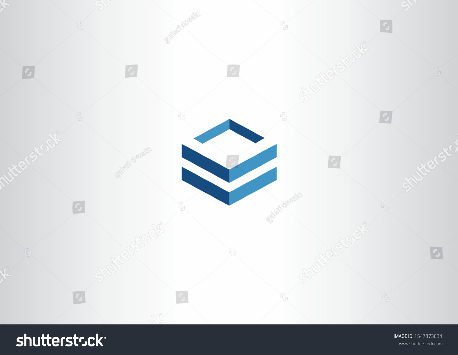 Modern Stacking Boxes Vector Logo Design Stock Vector (Royalty Free ...