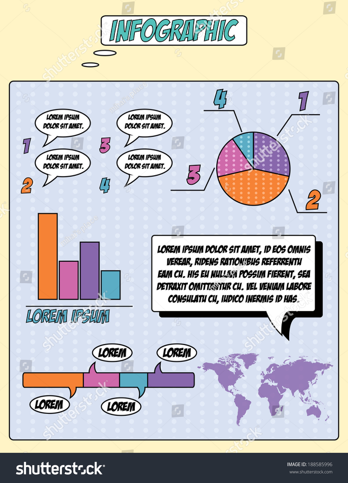Modern Statistics Infographic Elements Illustration Vector Stock Vector ...