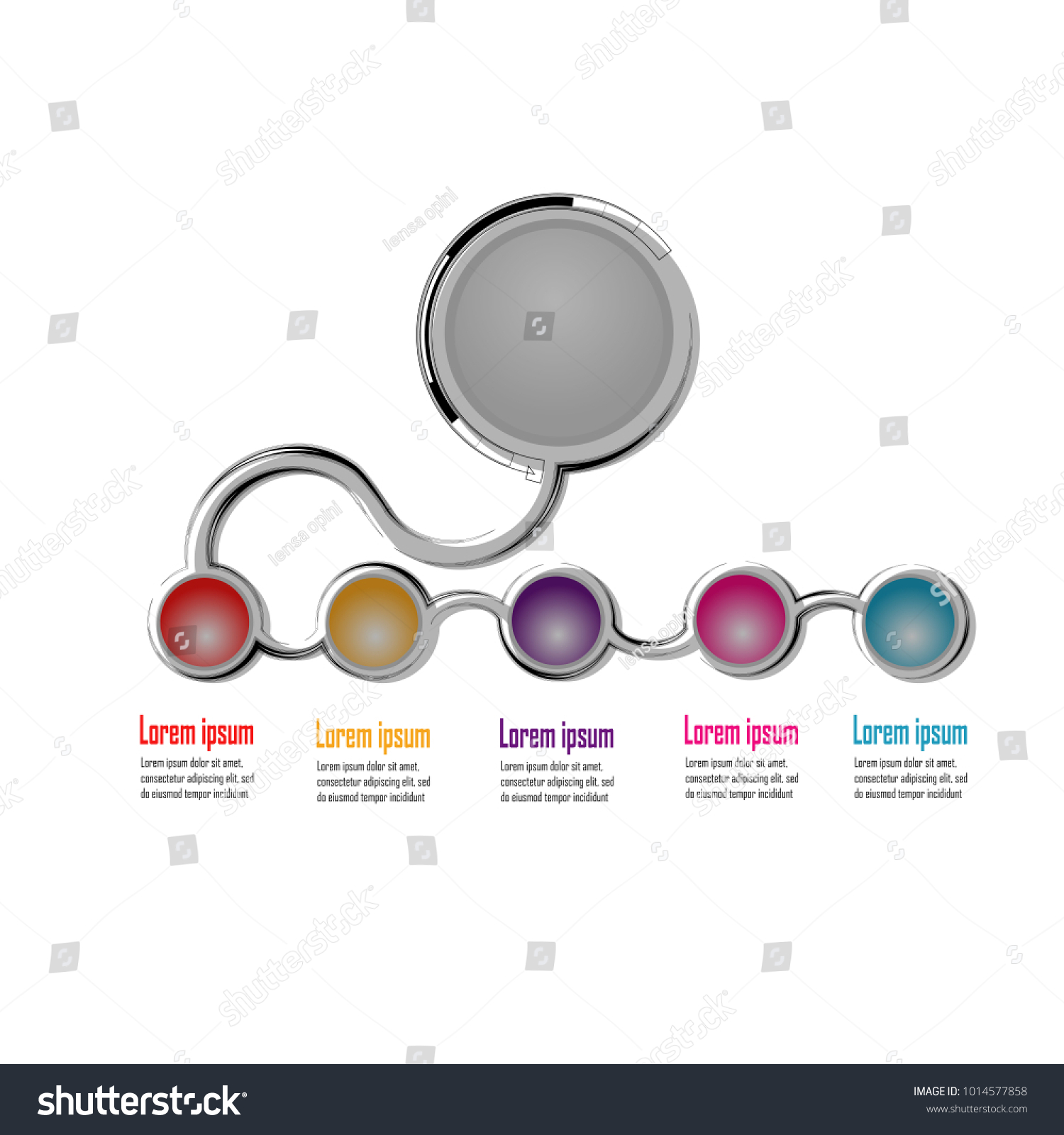 Modern Style Infographic Chart Data Illustration Stock Vector (Royalty ...