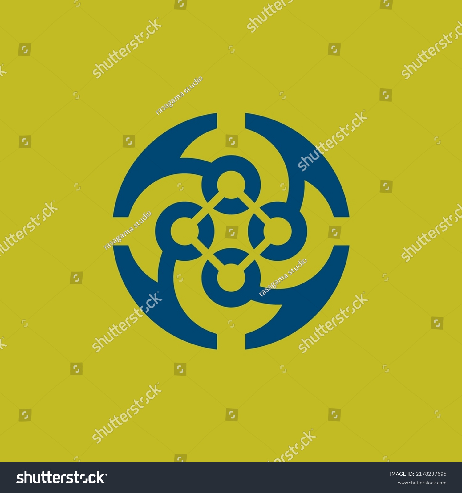 Modern Technology Network Link Logo Core Stock Vector (Royalty Free ...