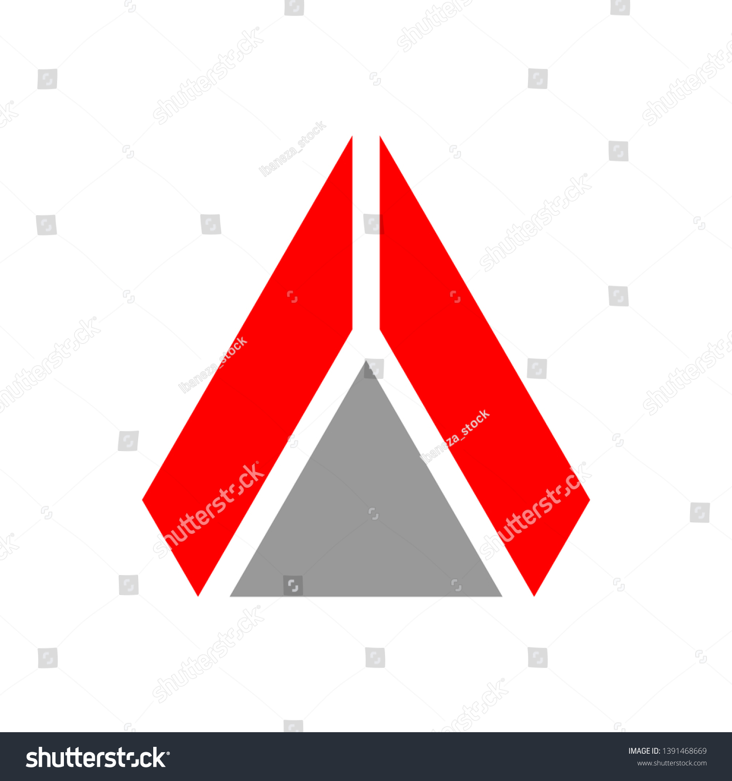 Modern Triangle Delta Logo Vector Stock Vector (Royalty Free) 1391468669