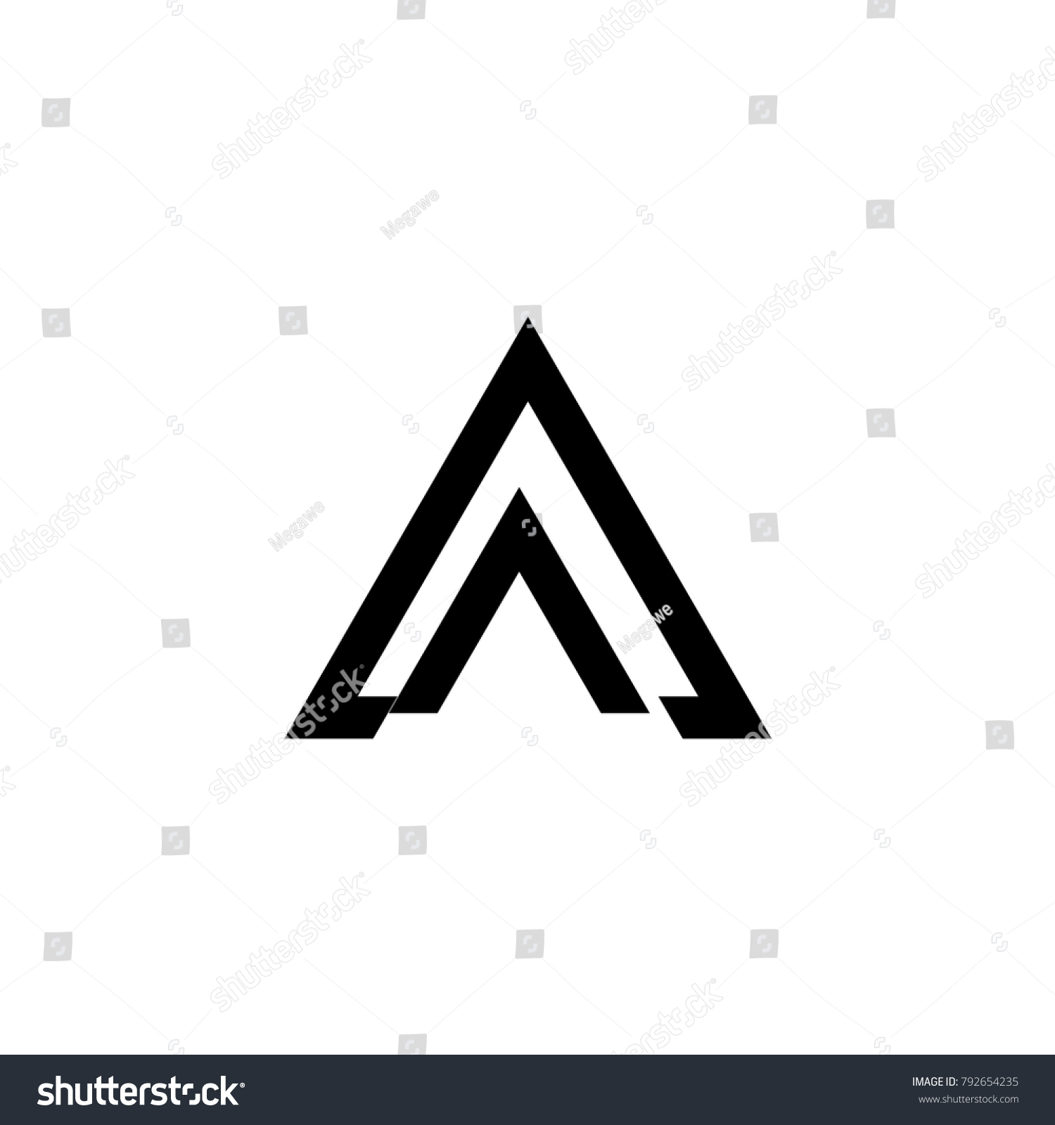 Modern Triangle Logo Concept Design Template Stock Vector (Royalty Free ...