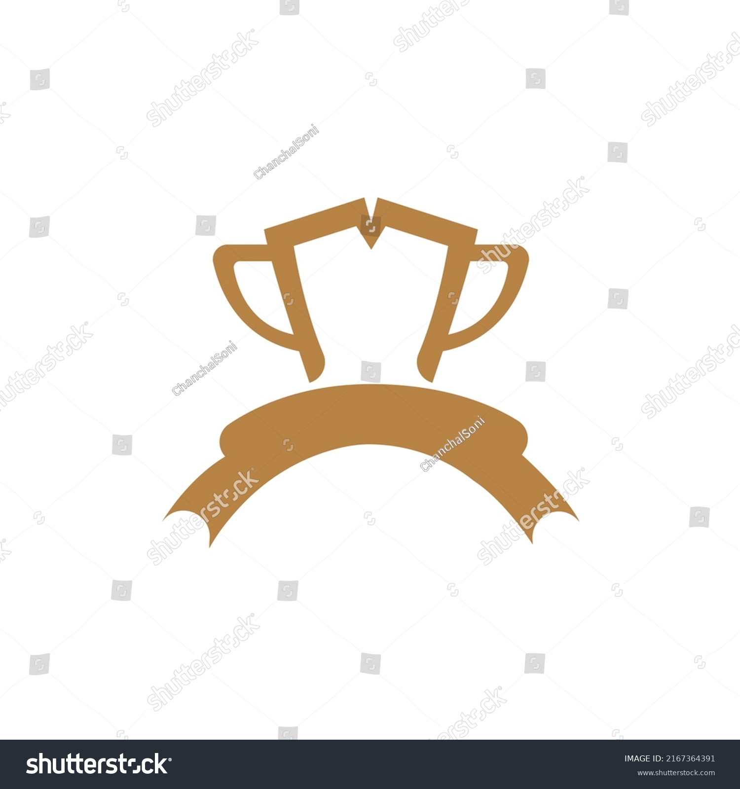 Modern Trophy Winner Logo Design Vector Stock Vector (Royalty Free ...