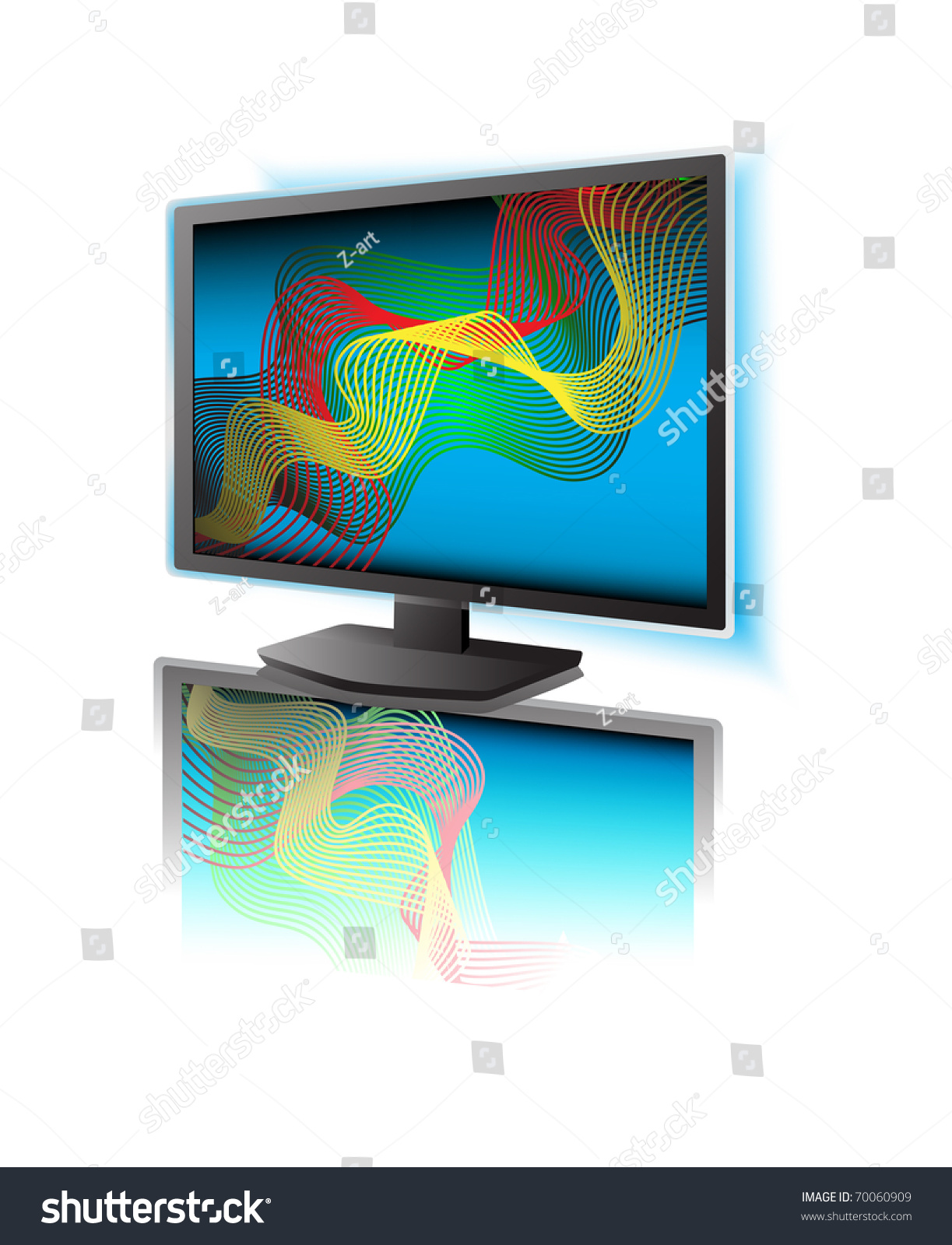 Modern Tv Stock Vector (Royalty Free) 70060909 | Shutterstock